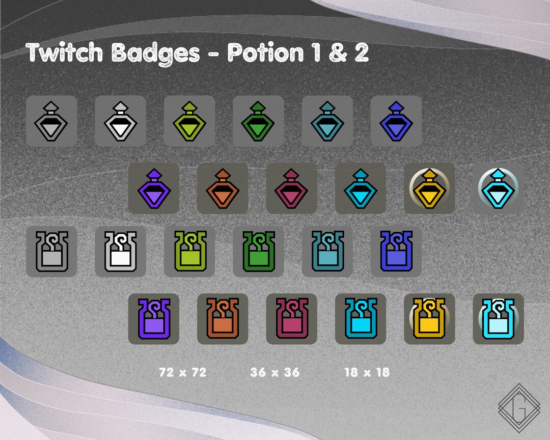 Monster Hunter Sub Twitch Emotes - Potion 1 & 2 - Etsy