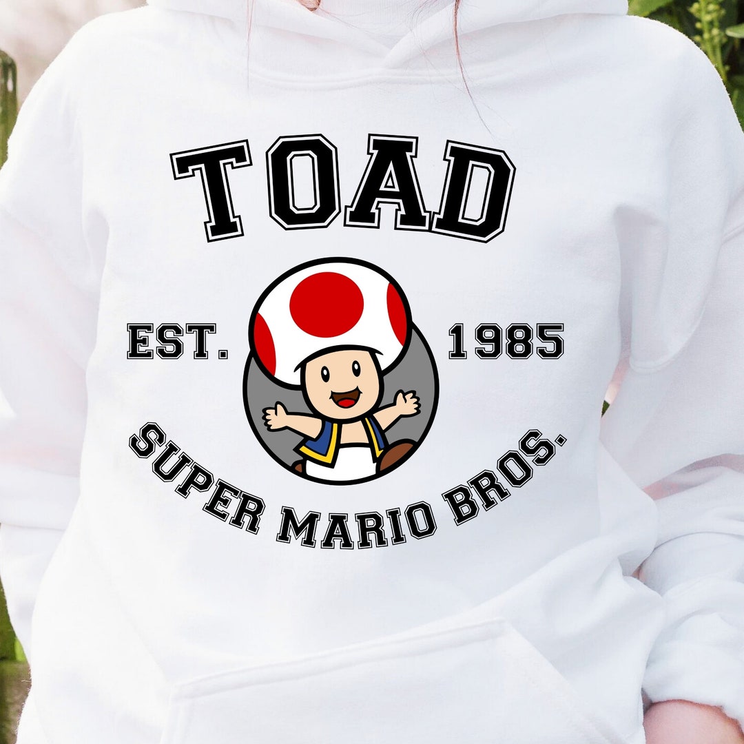 Toad Super Mario SVG T-shirt Design, Toad T-shirt PNG Sublimation ...