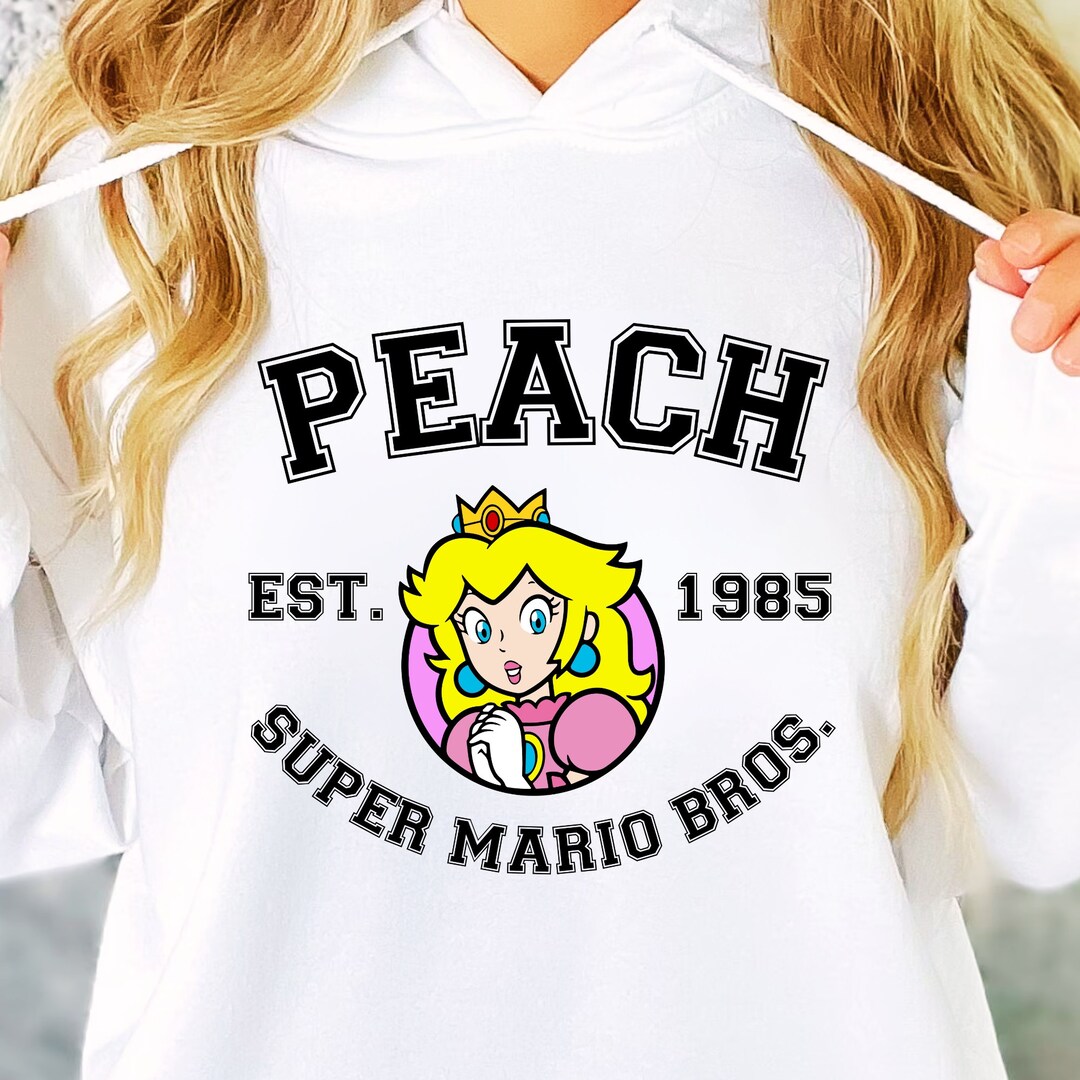 Princess Peach Super Mario SVG T-shirt Design, Princess Peach T-shirt ...