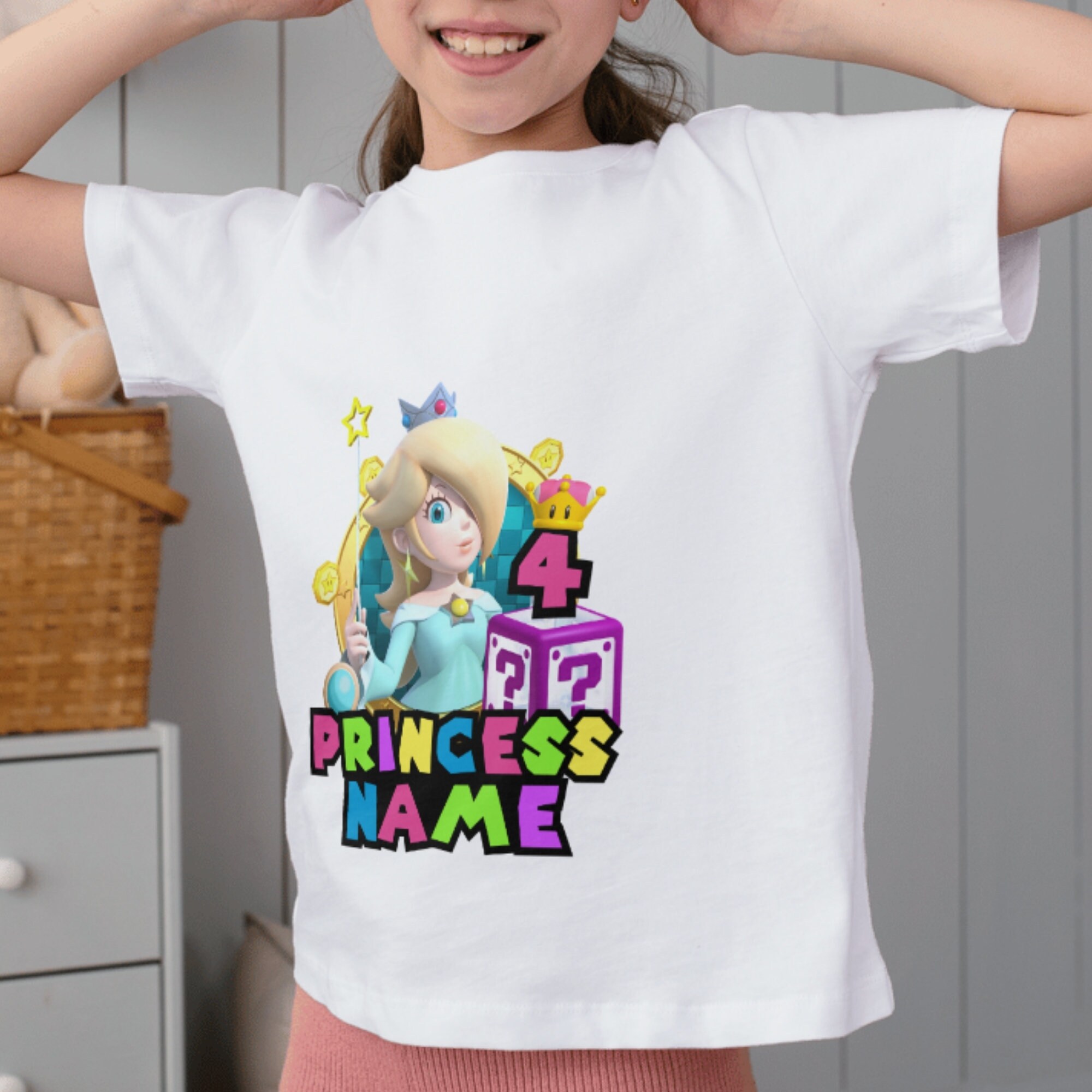 Custom Super Mario PNG T-shirt Design, Princess Peach T-shirt PNG ...