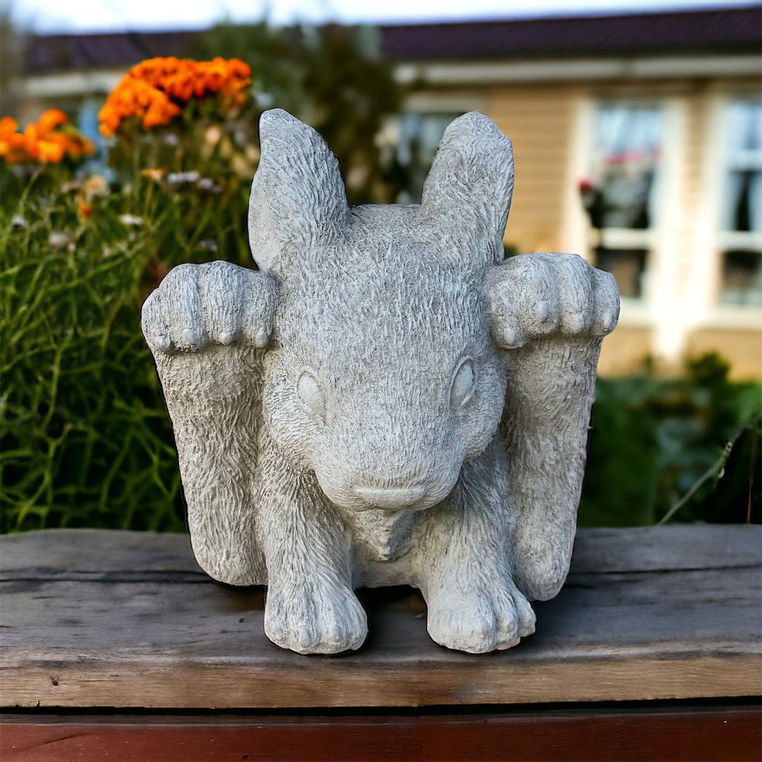 Bunny Figure, Outdoor Decoration, Rabbit Sculpture, Legs up Bunny ...