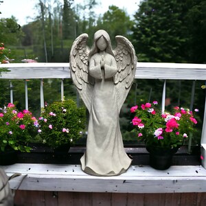 Faceless Angel, Garden Statue, Angel Girl Sculpture, Praying Angel ...