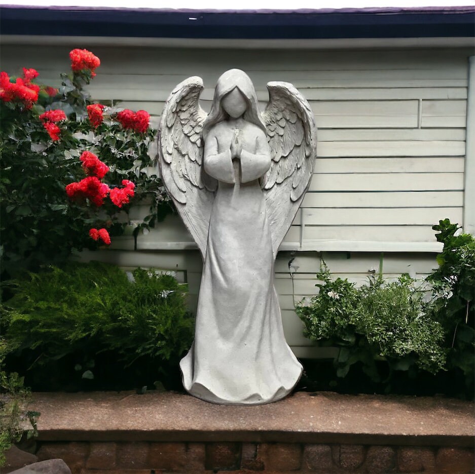 Faceless Angel, Garden Statue, Angel Girl Sculpture, Praying Angel ...