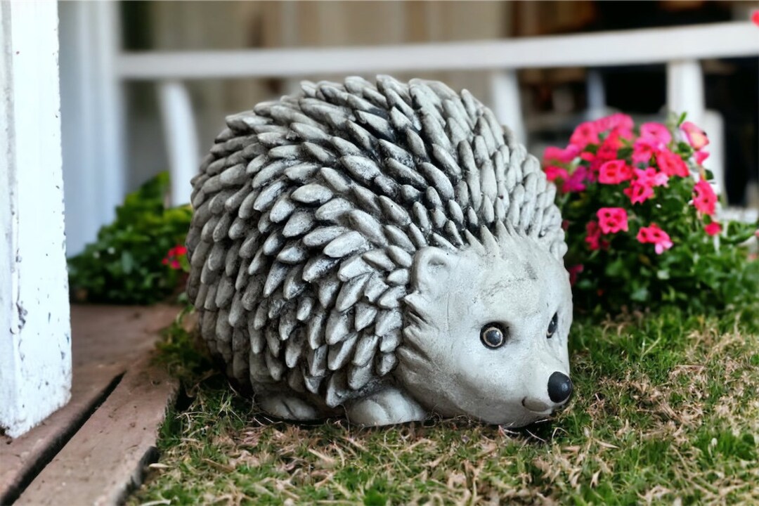 Hedgehog Statue, Concrete Hedgehog, Forest Animals, Cement Sculpture ...
