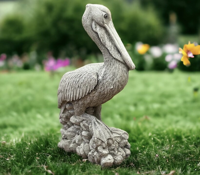 Concrete Pelican, Bird Statue, Lake Bird, Pelican Sculpture, Wild ...