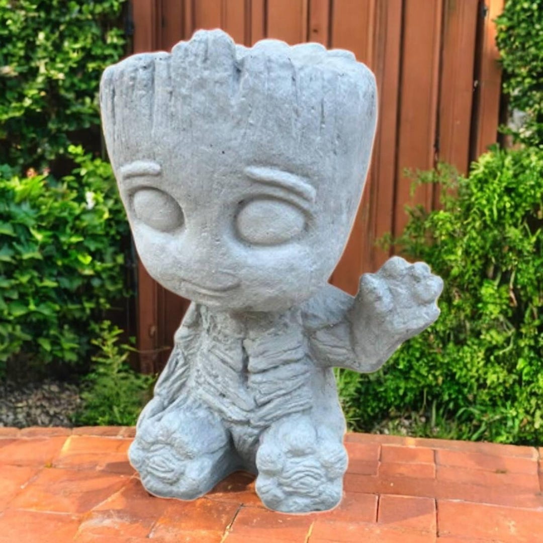 Groot Statue, Sitting Groot, Flowers Planter, Flowers Pot for Patio ...