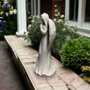 Faceless Angel, Garden Statue, Angel Girl Sculpture, Praying Angel ...
