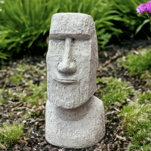 Moai Head, Moai Statue, Easter Island, Concrete Moai, Zen Garden ...