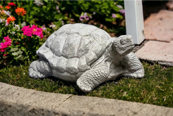 Concrete Turtle, Sculpture for Garden, Tortoise Statue, Ocean ...
