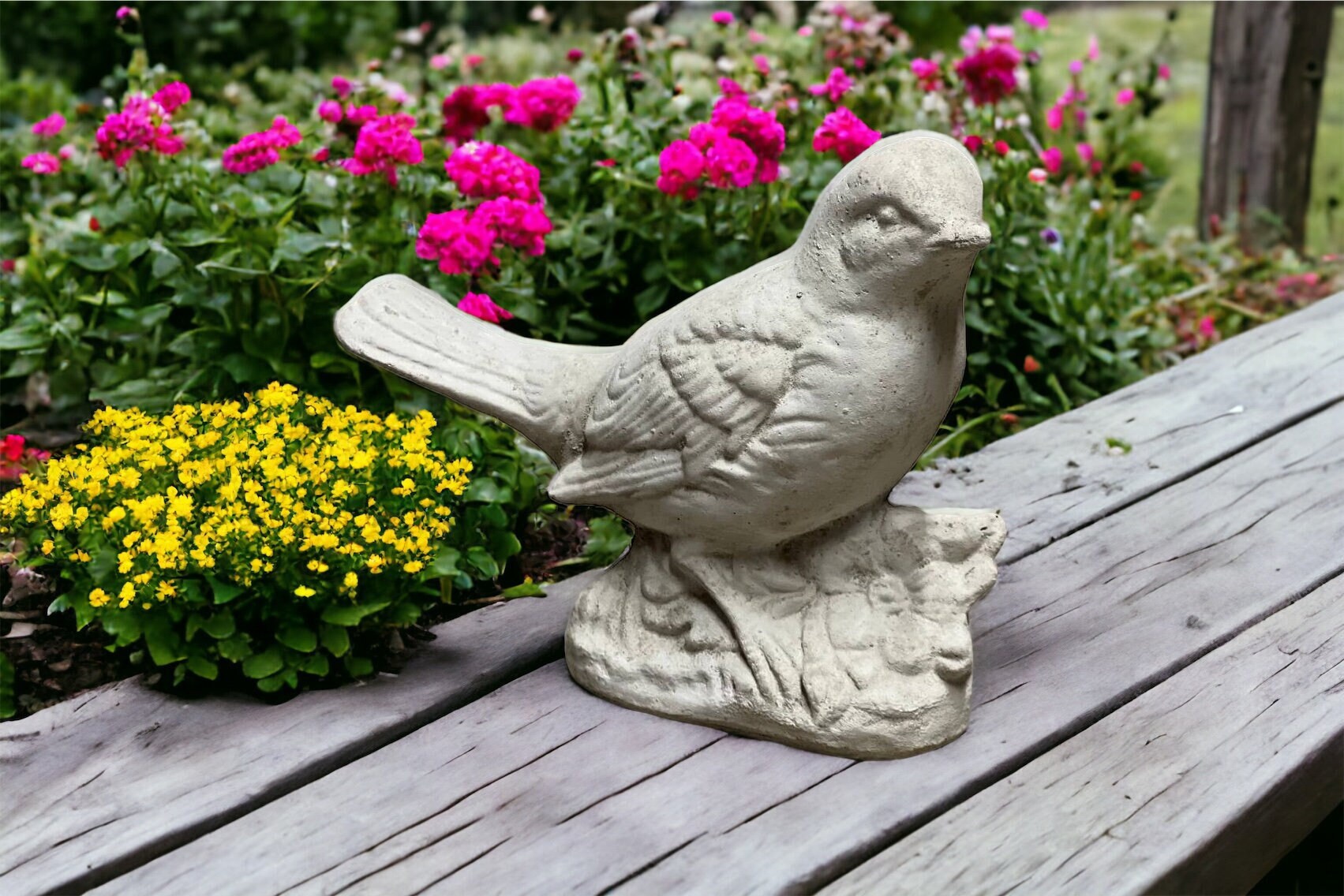 Robin Statue, Concrete Bird, Porch Sculpture, Birds Lovers Gift, Robin ...