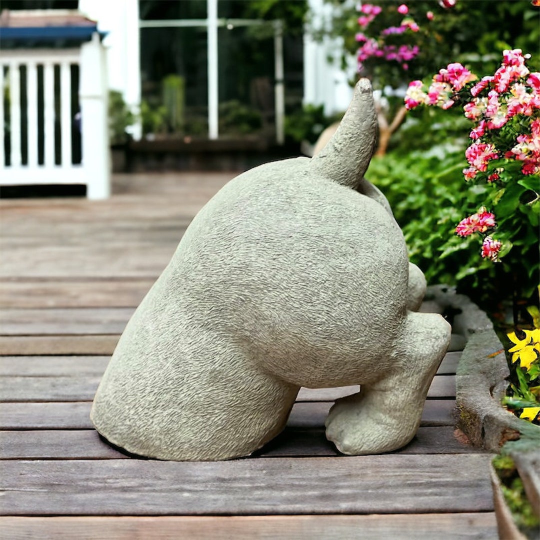 Digging Dog, Concrete Figure, Dog Sculpture, Half Dog, Detailed Statue ...