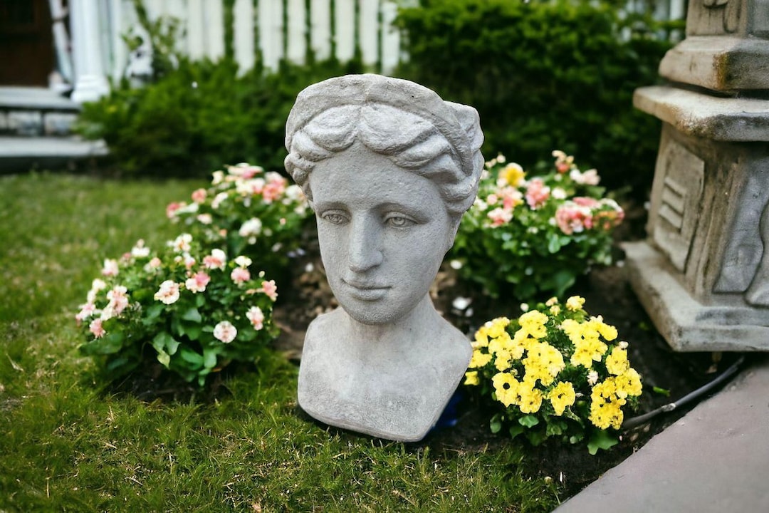 Planter Sculpture, Woman Planter, Head Statue, Realistic Girl, Pot for ...
