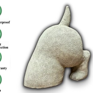 Digging Dog, Concrete Figure, Dog Sculpture, Half Dog, Detailed Statue ...