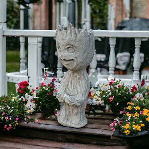 Groot Statue, Garden Figure, Concrete Groot, Movie Style, Outdoor ...