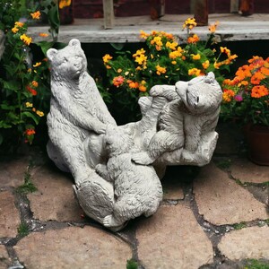 Teeter Bears Statue, Tottering Bears, Animal Sculpture, Outdoor Figure ...