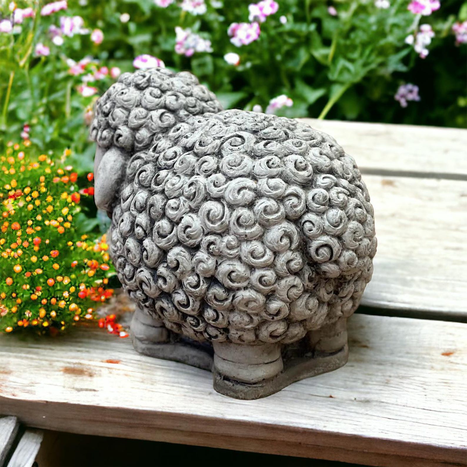 Concrete Sheep, Cute Lamb, Sheep Statue, Stone Lamb, Sheep Sculpture ...