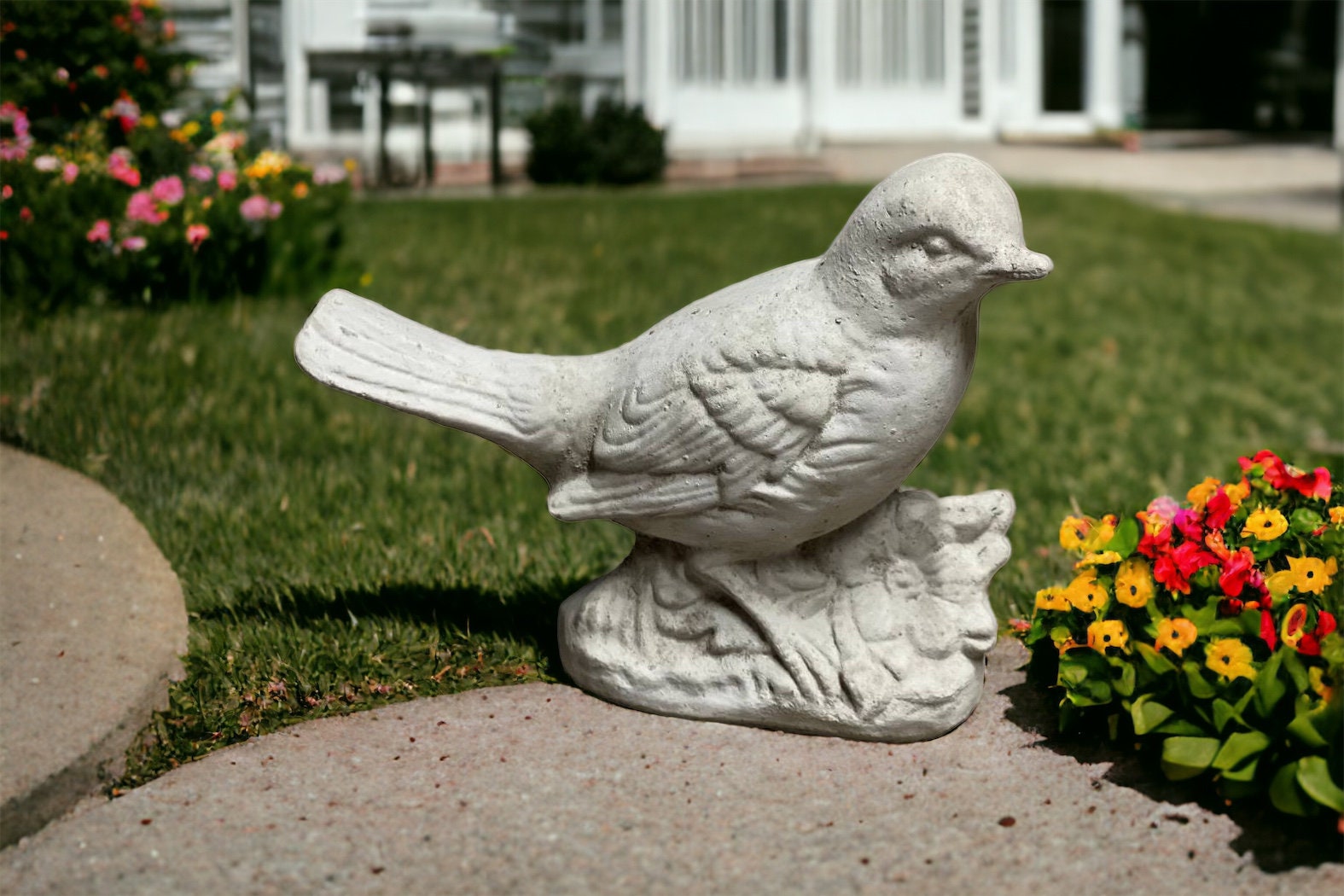 Robin Statue, Concrete Bird, Porch Sculpture, Birds Lovers Gift, Robin ...