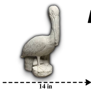 Pelican Figure, Concrete Bird Pelican, Yard Animal, Large Pelican ...