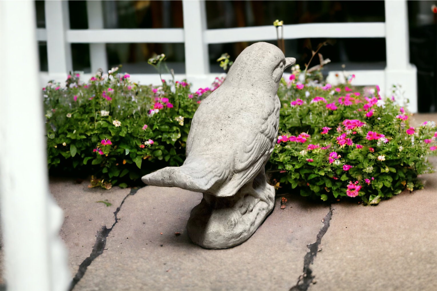 Robin Statue, Concrete Bird, Porch Sculpture, Birds Lovers Gift, Robin ...