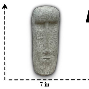 Concrete Moai Head, Outdoor Easter Island Rock, Garden Moai Stone, Rock ...