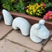 Worm Statue, Three Pieces Worm, Concrete Animals, Garden Figure, Stone ...