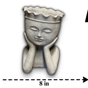 Nymph Flowers Pot, Concrete Planter, Garden Statue, Nymph Figure ...