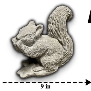 Concrete Squirrel, Backyard Statue, Squirrel Sculpture, Forest Animal ...