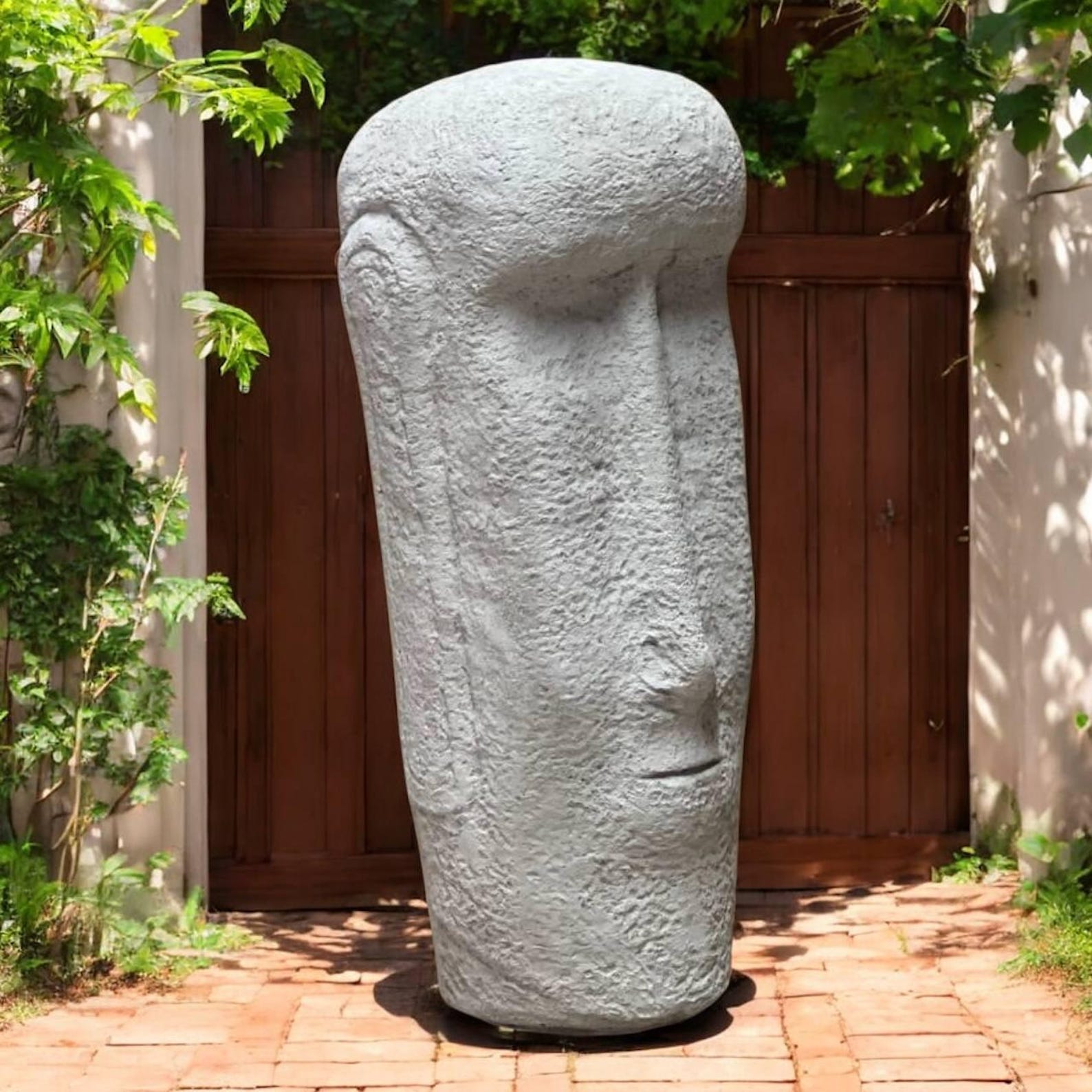 Easter Island, Moai Head, Concrete Figure, Stone Sculpture, Garden ...