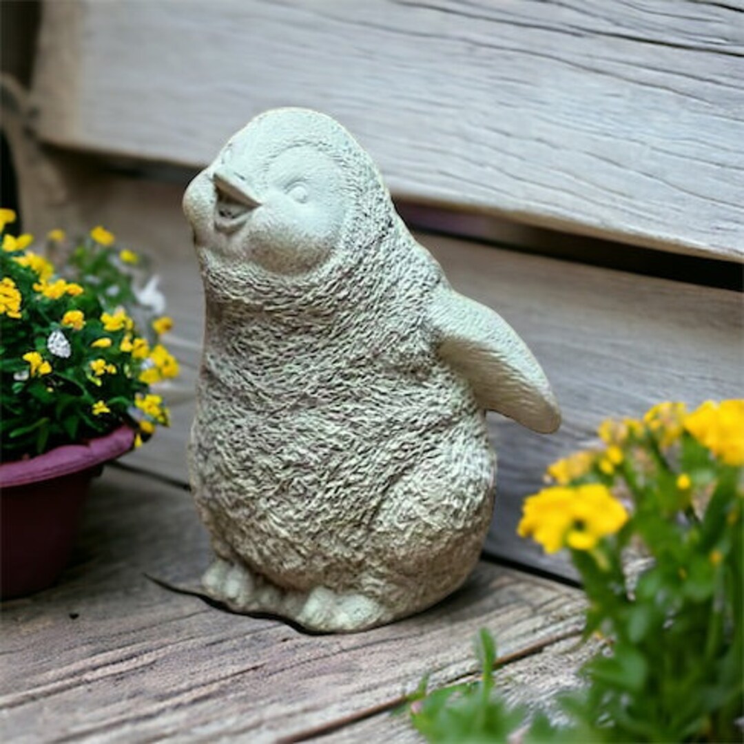 Concrete Penguin, Garden Statue, Small Penguin, Cute Animal, Penguin ...