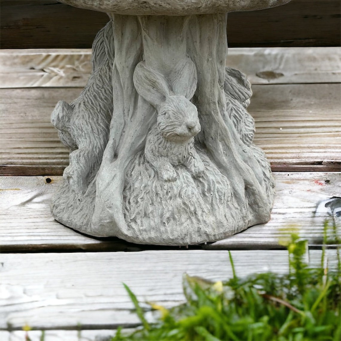Large Bird Bath, Concrete Drinker, Bird Bowl Statue, Drinker With ...
