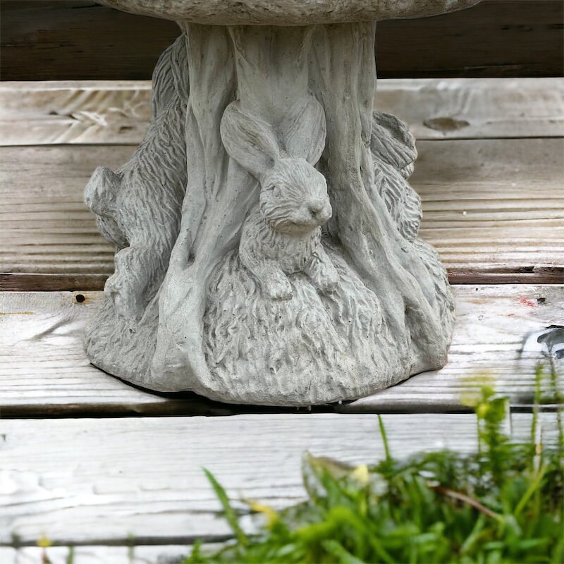 Large Bird Bath, Concrete Drinker, Bird Bowl Statue, Drinker With ...