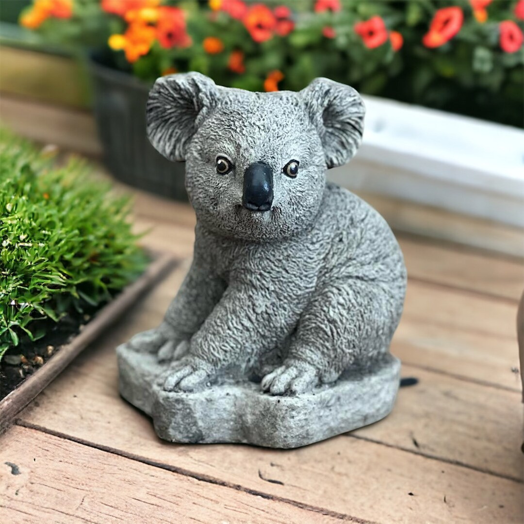 Sitting Bear, Koala Figure, Concrete Animal, Garden Decoration, Bear ...