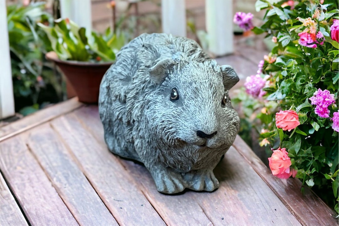 Guinea Pig Figure, Concrete Animal, Guinea Pig Statue, Garden Sculpture ...
