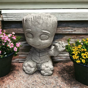 Groot Statue, Concrete Figure, Realistic Groot, Garden Ornament, Stone ...