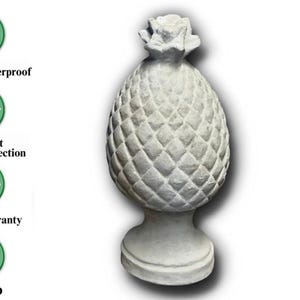 Pineapple Statue, Concrete Pineapple, Garden Decoration, Detailed ...