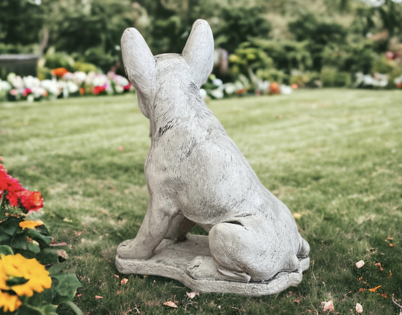 Concrete Boston Terrier, Dog Sculpture, Boston Memorial, Outdoor Statue ...