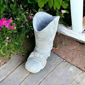 Cowboy Boot Statue, Detailed Cowboy Boot Figure, Flower Planter ...