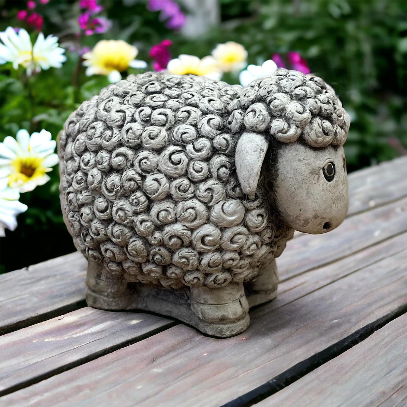 Concrete Sheep, Cute Lamb, Sheep Statue, Stone Lamb, Sheep Sculpture ...