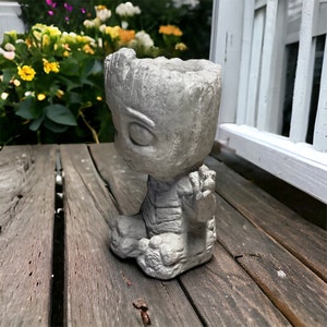 Groot Statue, Concrete Figure, Realistic Groot, Garden Ornament, Stone ...