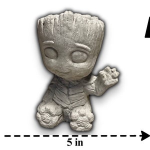 Groot Statue, Concrete Figure, Realistic Groot, Garden Ornament, Stone ...