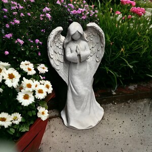 Faceless Angel, Garden Statue, Angel Girl Sculpture, Praying Angel ...