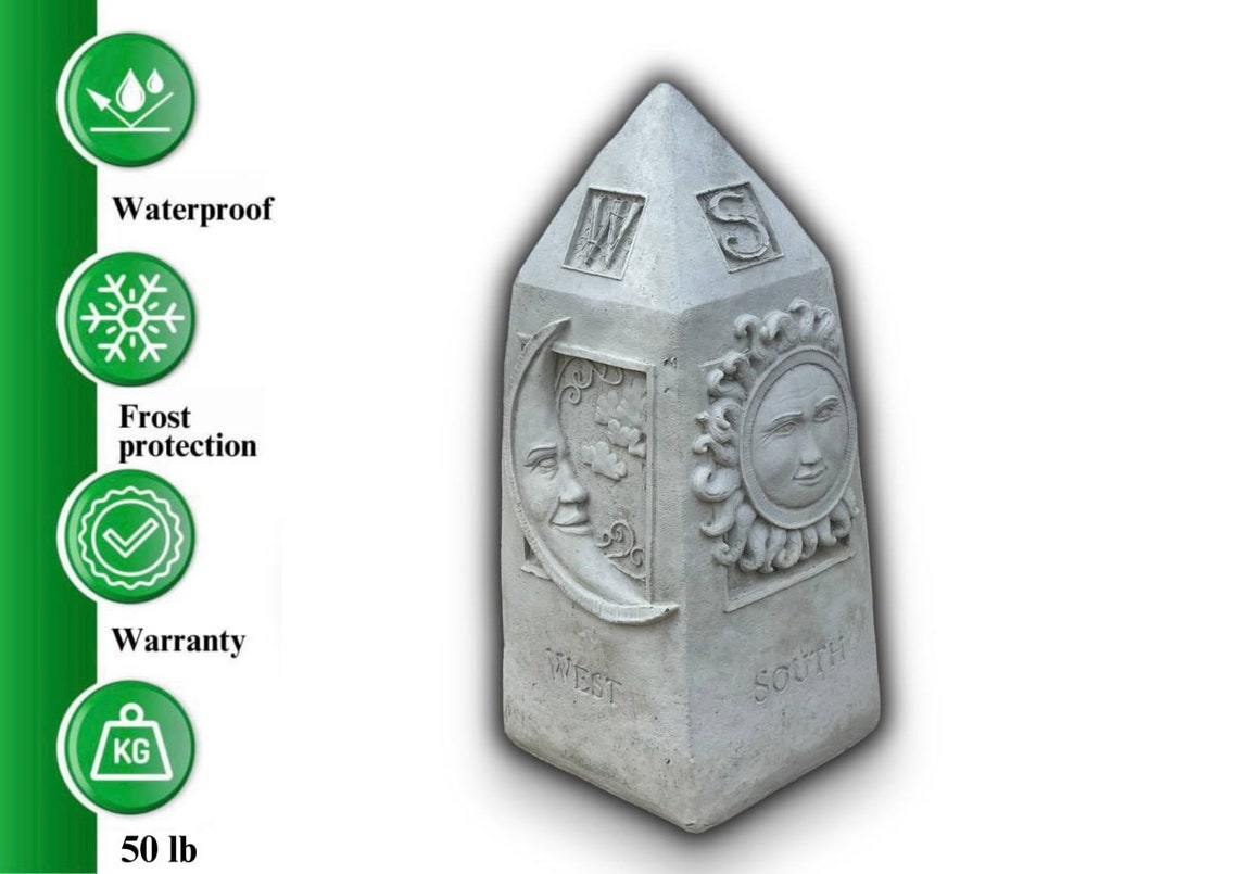 Concrete Marker, Seasonal Rock Statue, Garden Decoration, Outdoor ...