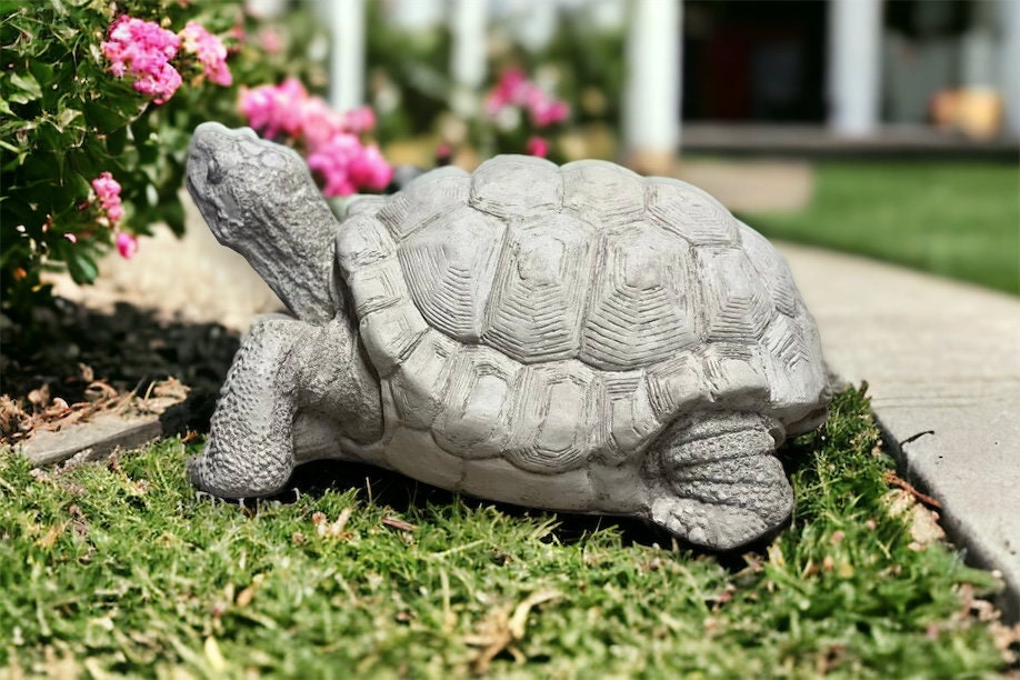 Concrete Turtle, Sculpture for Garden, Tortoise Statue, Ocean ...