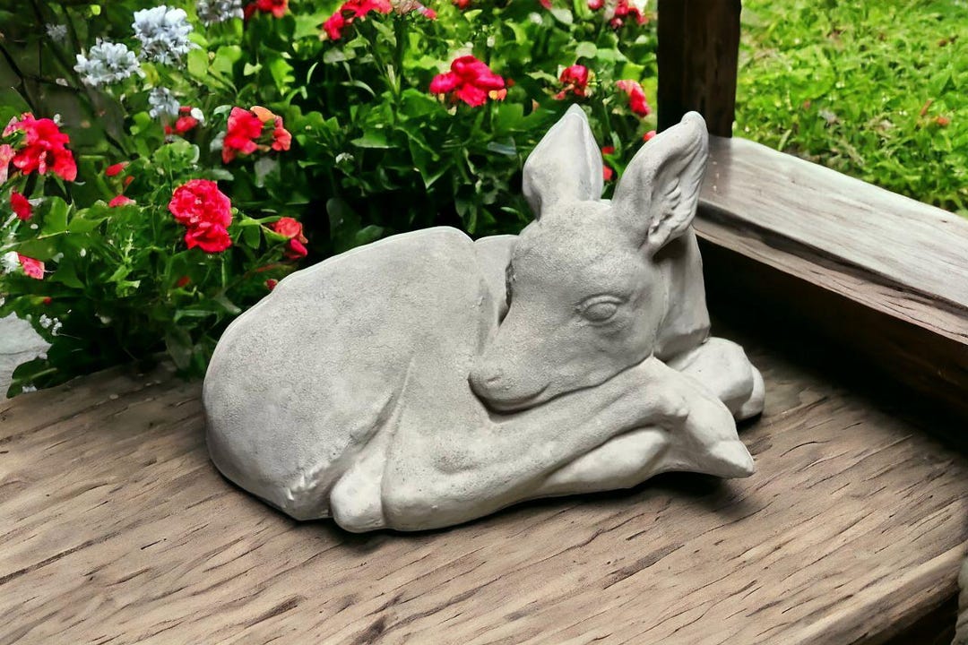 Massive Lawn, Deer Statue, Concrete Lawn, Sleeping Lawn, Forest Deer ...