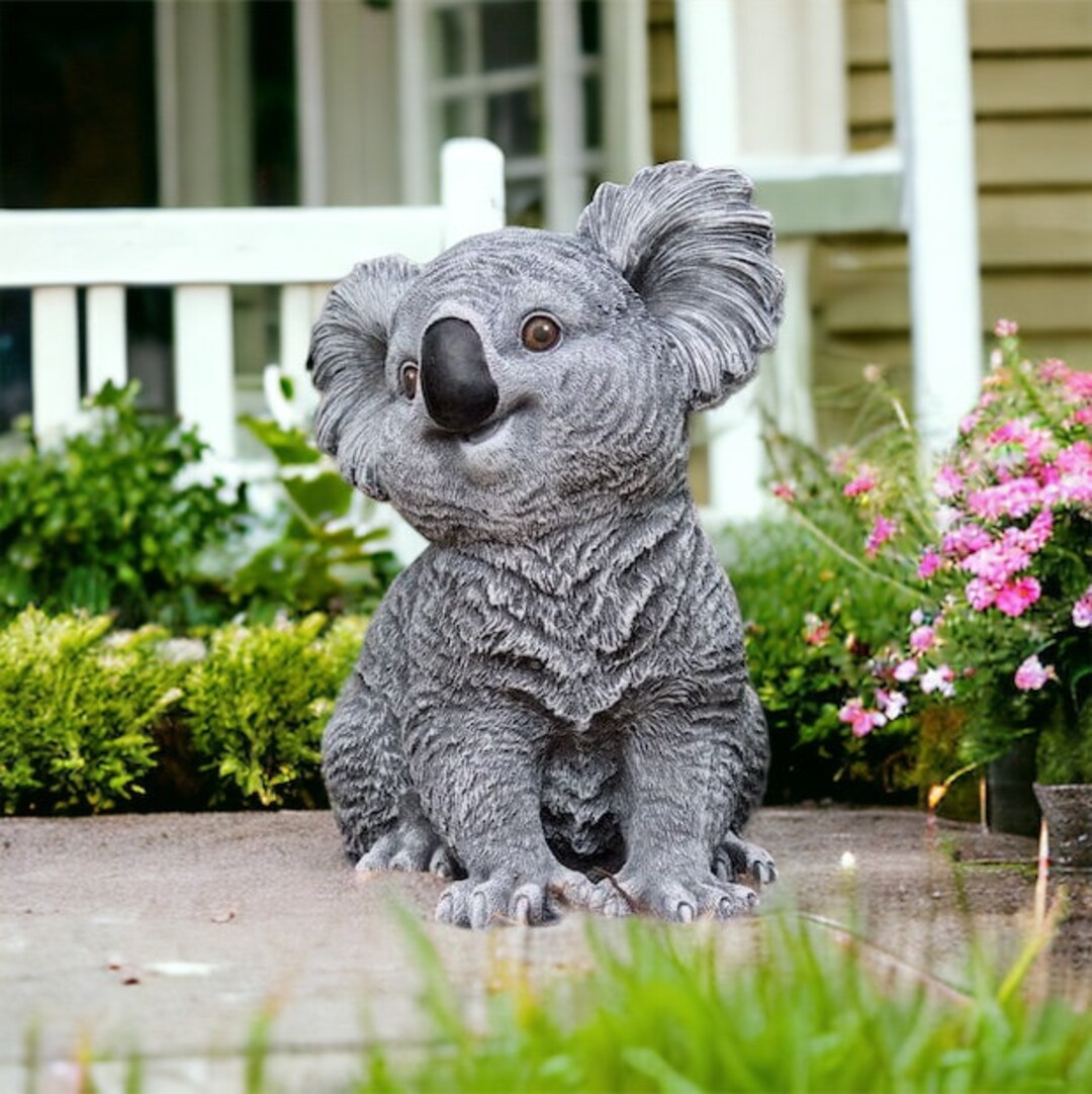 Smiling Koala, Concrete Bear, Outdoor Figure, Koala Sculpture, Animals ...