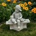 Concrete Boy on Tractor, Boy Statue, Kid Sculpture, Garden Decoration ...