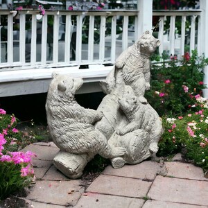 Teeter Bears Statue, Tottering Bears, Animal Sculpture, Outdoor Figure ...