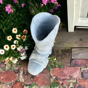 Cowboy Boot Statue, Detailed Cowboy Boot Figure, Flower Planter ...