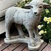 Lamb Sculpture, Concrete Sheep, Standing Lamb, Farm Style, Outdoor ...