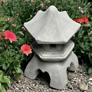 Concrete Pagoda, Oriental Lantern, Pagoda Statue, Two Piece Pagoda, Zen ...